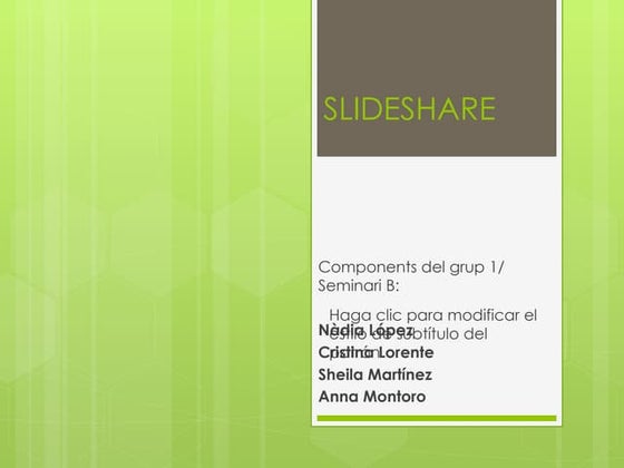 Tutorial Slideshare | PPTX