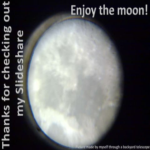Enjoy the moon! | PPTX