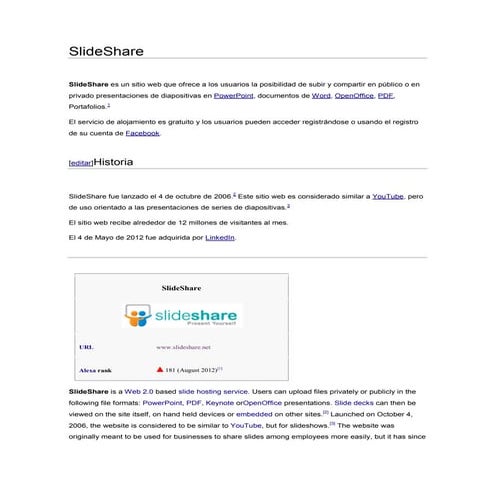 Slideshare Presentation | PPTX