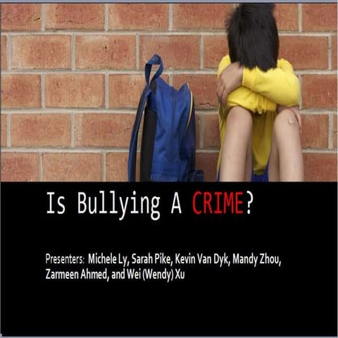 Advocacy: Anti-bullying | PPT