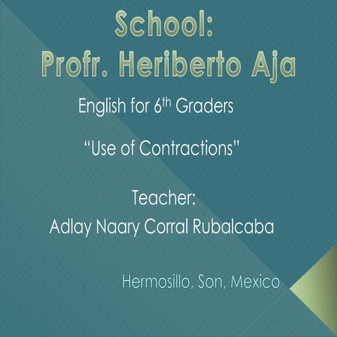 Contractions ppt | PPT