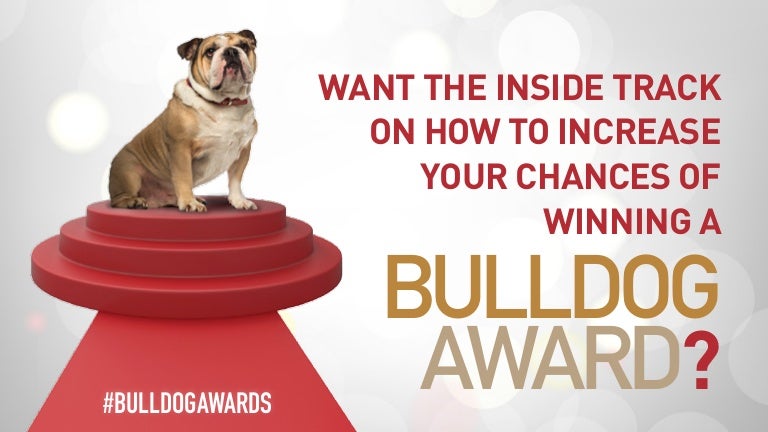 5 tips for winning a Bulldog Award!