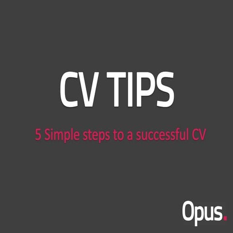 CV Tips | PDF
