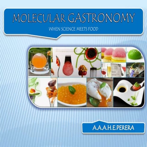 Molecular Gastronomy | PPTX