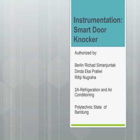 smart door knocker | PPTX