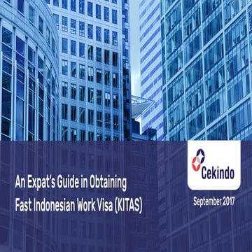 An Expat's Guide in Obtaining Fast Indonesian Work Visa (KITAS) | PDF