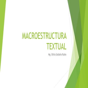 Macroestructura Textual | PPTX