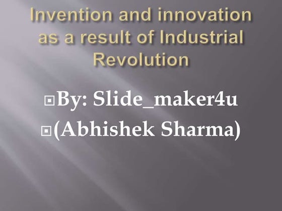 Inventions that changed the world | PPT