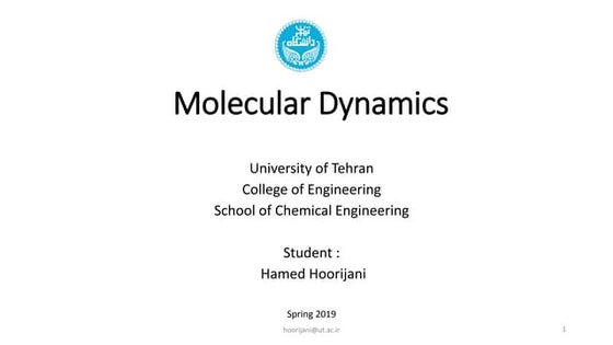The Basic Of Molecular Dynamics Simulation Ppt