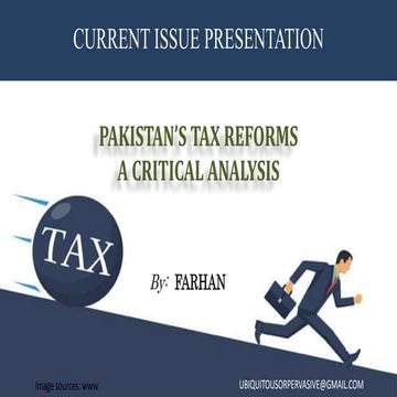 Pakistan's Tax Reforms - A Critique | PPTX