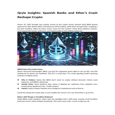 Qryix Insights: Spanish Banks and Ether’s Crash Reshape Crypto | DOCX