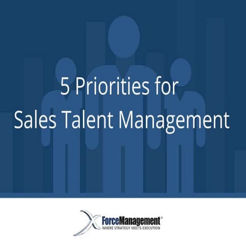 5 Priorities for Sales Talent Managment | PPTX