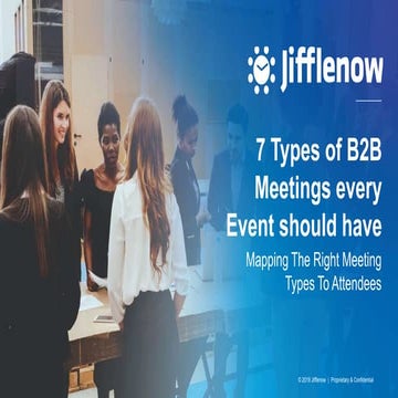 7 Types of B2B Meetings Every Event Should Have | PPT