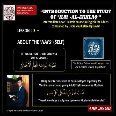 [Slideshare] akhlaq- (january-2015) -lesson #3 -about-the-nafs-(4 ...