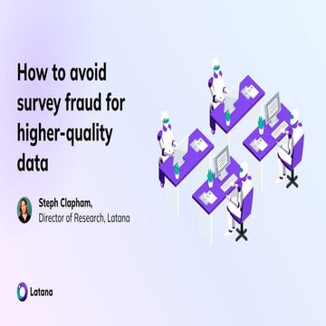 How to avoid survey fraud for higher-quality survey data | PDF