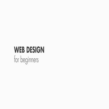 Web design for beginners | PDF