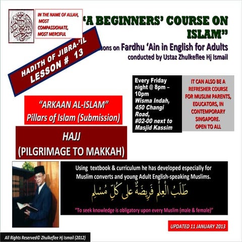 [Slideshare] fardh'ain(2012)-lesson#13-arkaan-ul-islam-(hajj-pilgrimage ...