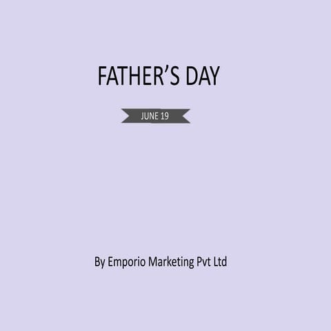 Fathers Day | PPTX