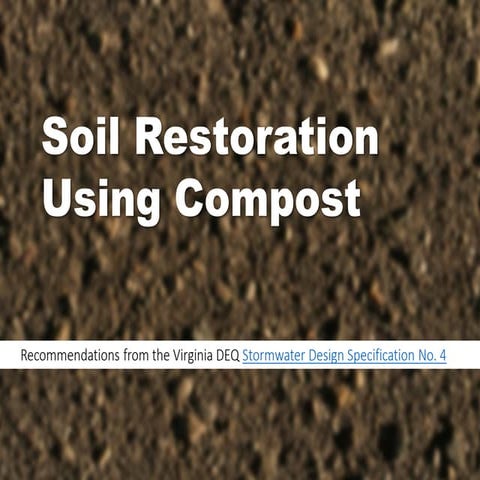 Soil restoration using compost | PPT