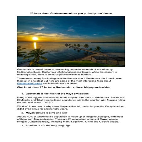 Guatemala's Presentation | PPTX