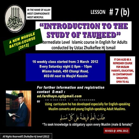 (Slideshare) lesson#7(b)tauhid-course-19-may-2012.pptx