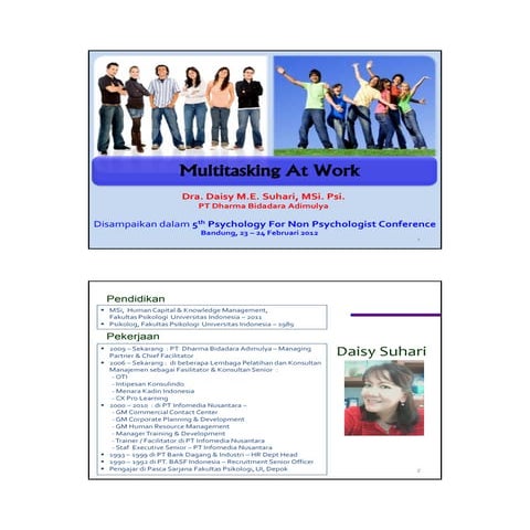 Slideshare multitasking at work-february 2012 | PDF