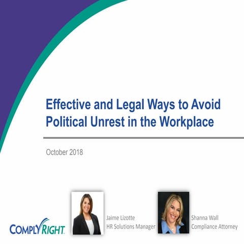 Political Speech in the Workplace | PPTX