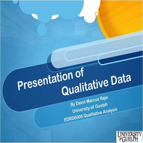 Slideshare Presentation of Qualitative Data | PPTX