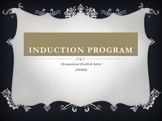 Safety induction presentation | PPTX | First Aid | Injuries