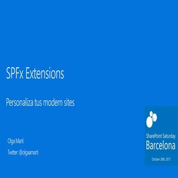 Construyendo WebParts con SPFx | PDF