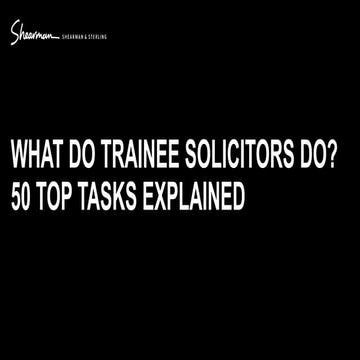 What Do Trainee Solicitors Do? | PPT