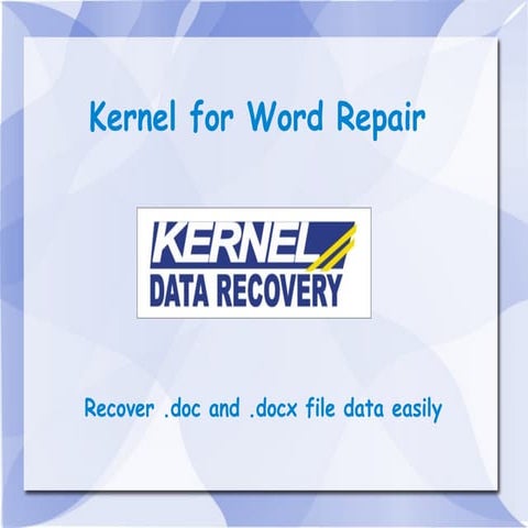 Kernel for Word Recovery | PPT