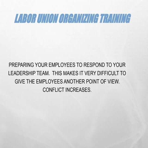 Anti Union tactics part 1 | PPTX