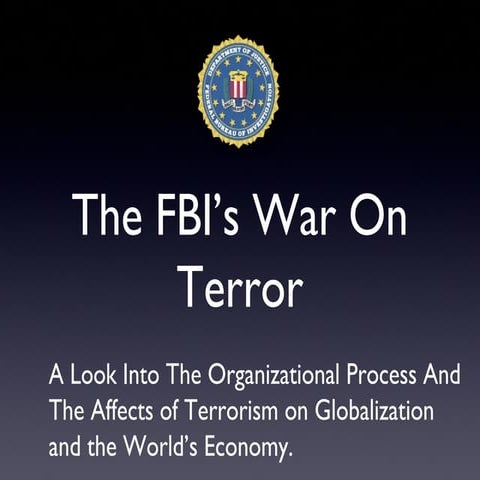 The FBI's War On Terror | PPT