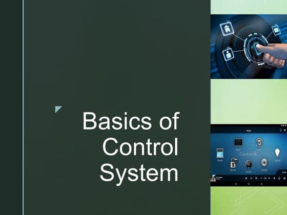 Open Loop and close loop control system ppt.pptx | Technology & Computing