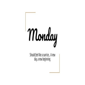 Monday... | PDF