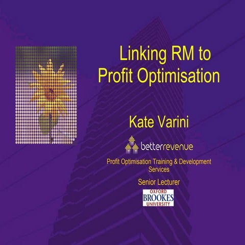 Profit Optimisation Strategies | PPT