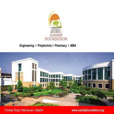 Studying at Sandip Foundation In Nashik, Maharashtra | PPTX | Professional School | Postgraduate ...