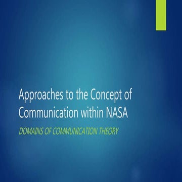 The communication challenges at nasa | PPTX
