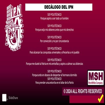Decálogo del Instituto Politécnico Nacional. | PPTX