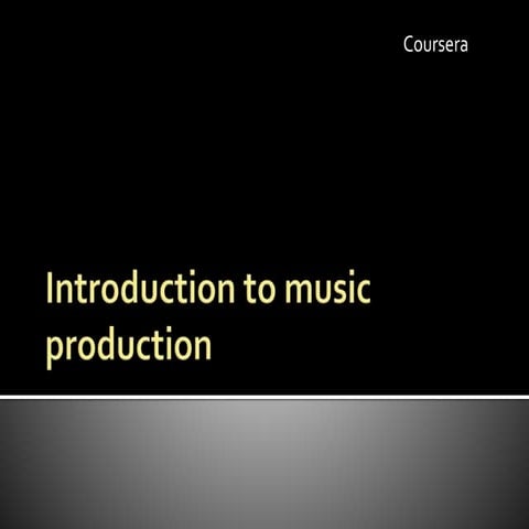 Introduction to Music Production- Categories of effects- Coursera | PPT