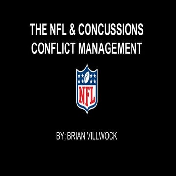 Slide share #4: NFL & Concussions - Conflict Management - Brian ...