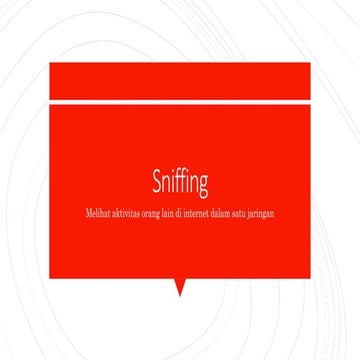 Sniffing | PPTX