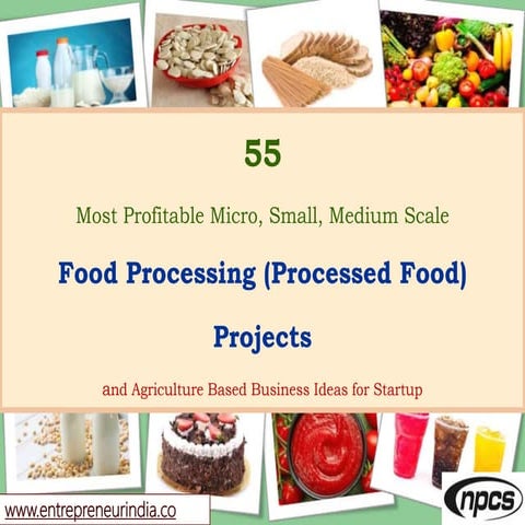 55 Most Profitable Micro, Small, Medium Scale Food Processing ...