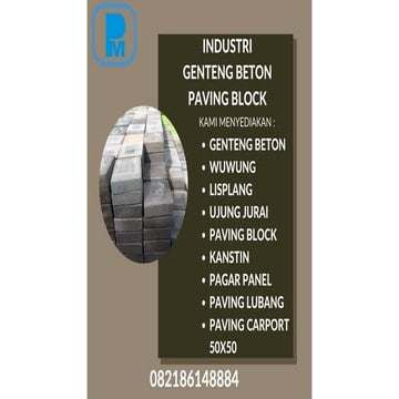 Supplier paving block warna hitam Klojen | PPT