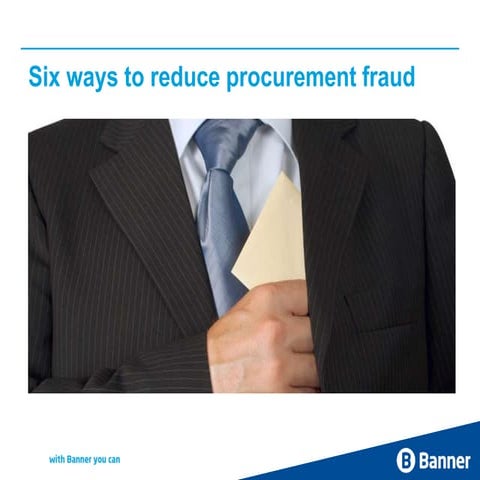 Six blocks against procurement fraud | PPTX