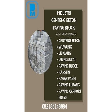 Supplier paving block mutu a Blimbing | PDF