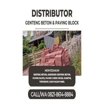 Pabrik paving block untuk halaman rumah Klojen | PPT