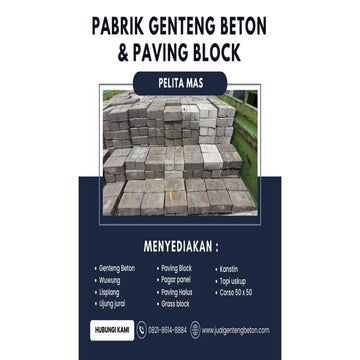 Pabrik paving block mutu a Malang | PPT