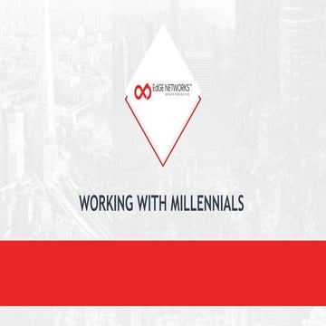 Working with Millennials | PPT